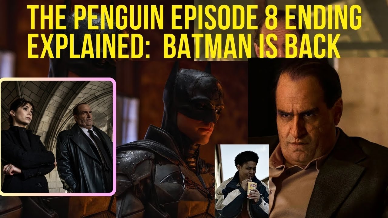 The Penguin Episode 8 Ending Explained Bat Signal Shows Batman Is Back ...