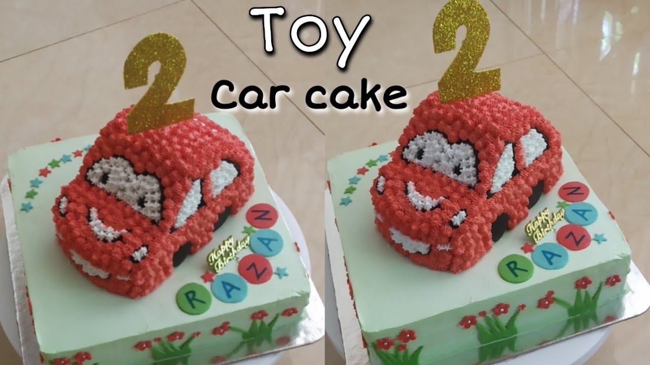 Toy car cake🚗 | Jamshida's Kitchen - YouTube