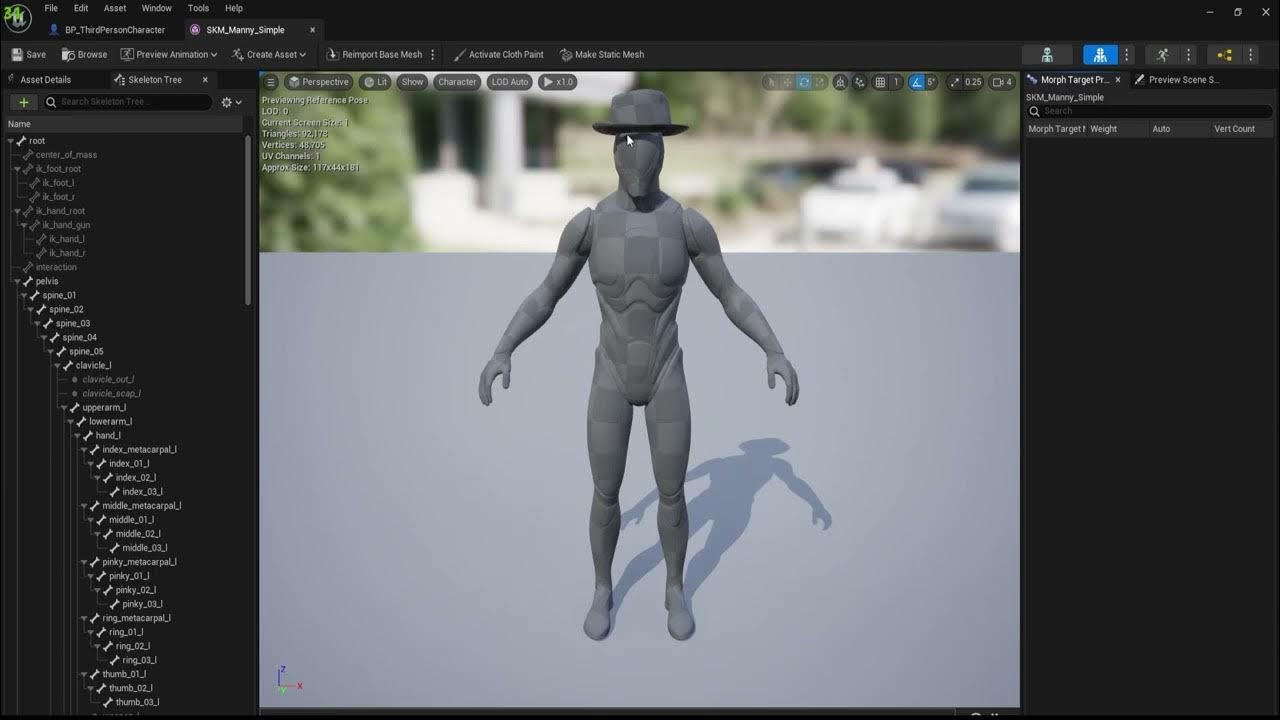Mastering Unreal Engine 5 - How to turn on bones while editing skeletal mesh. - YouTube