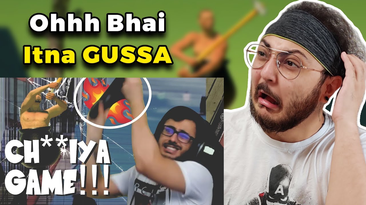 RIP MONITOR - Getting Over It Carryminati | Reaction - YouTube