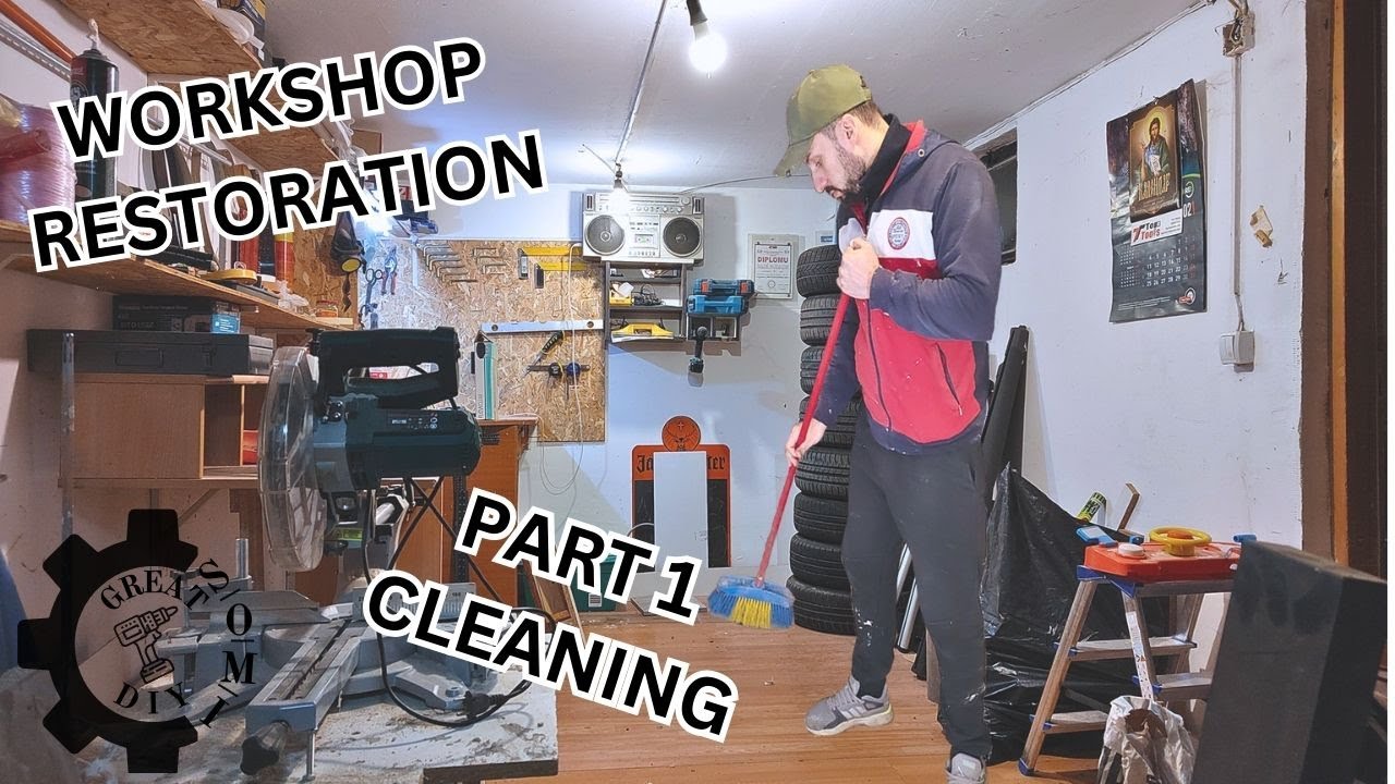 OLD WORKSHOP RESTORATION || Workshop Renovation || Part1 Cleaning - YouTube