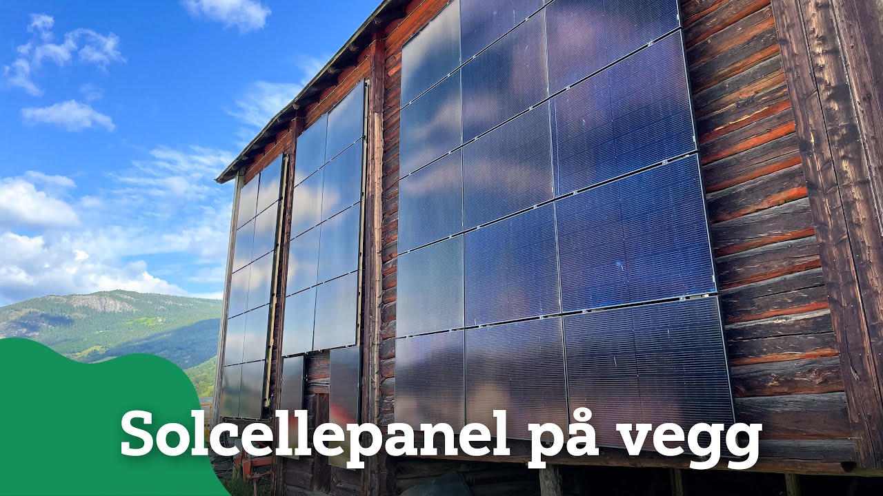 Solcellepanel på vegg - YouTube