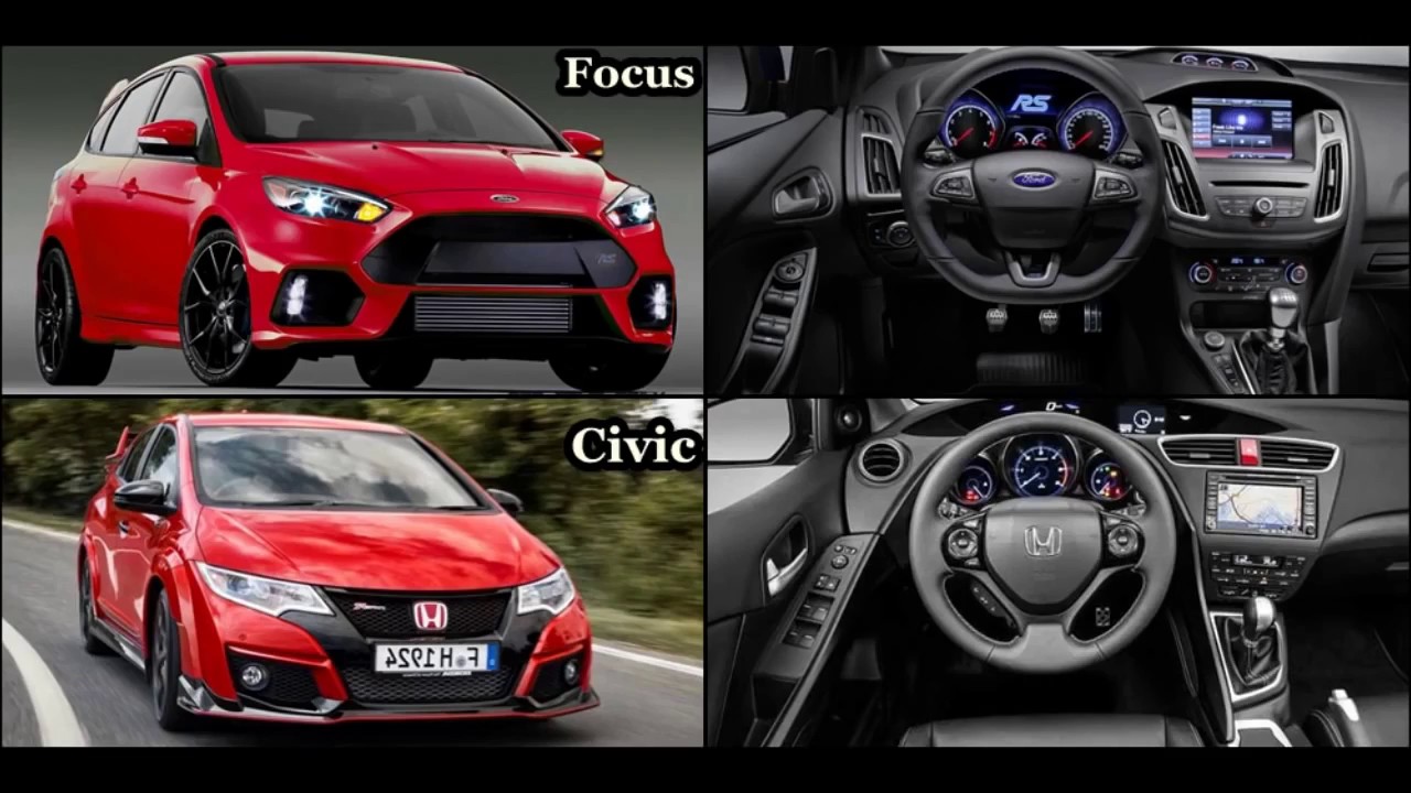 2016 Ford Focus RS Vs 2016 Honda Civic Type R - YouTube