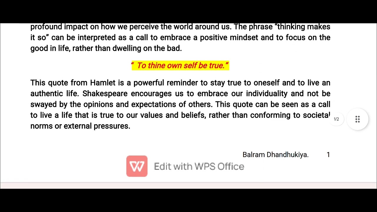 William Shakespeare's Famous Quotes with Explanation - YouTube