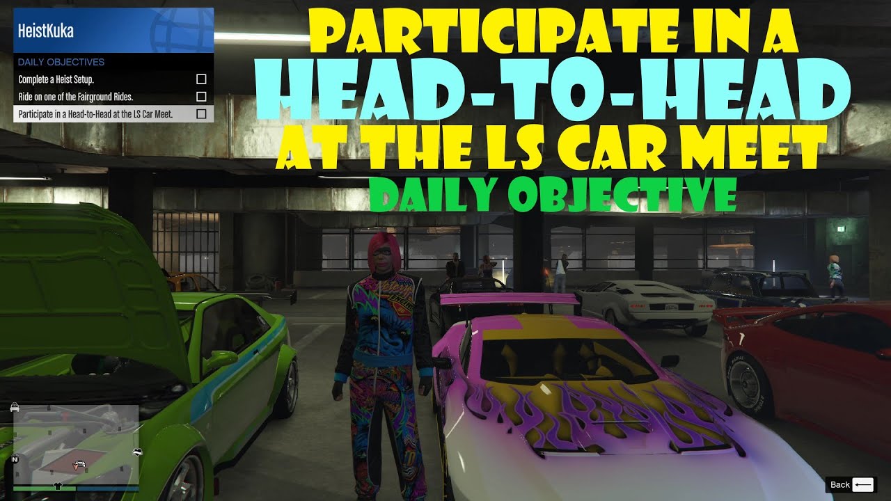Participate in a Head-to-Head at the LS Car Meet ⛐ Daily Challenge GTA ...