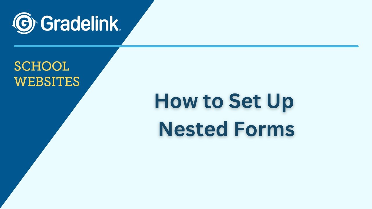 How to Set Up Nested Forms - YouTube