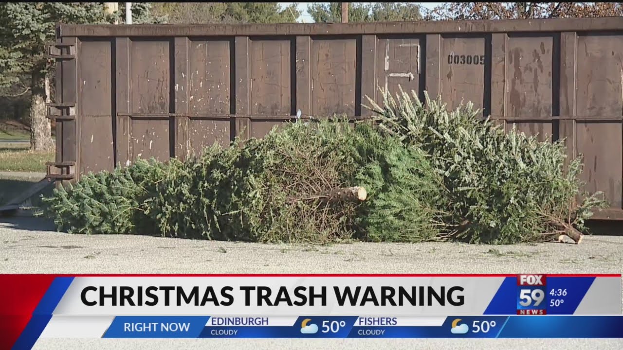 Christmas trash warning - YouTube