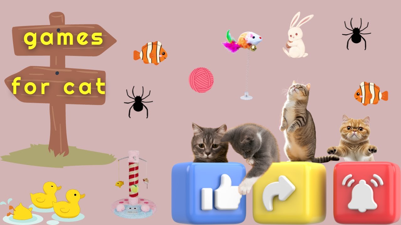 GAMES FOR CATS - Collection of the best TOYS 🙀 scratching post for cat ...