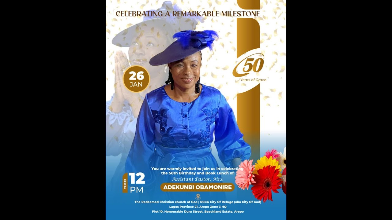 A/P Mrs 'Kunbi Obamonire's Jubilee Celebration_26-01-2025_Pt3 - YouTube
