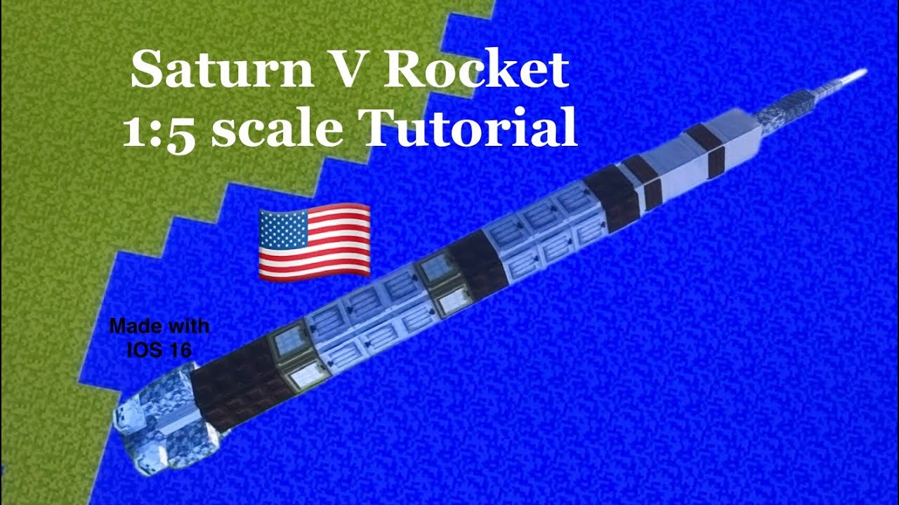 Minecraft Saturn V 1:5 scale Tutorial | NASA Apollo Rocket - YouTube