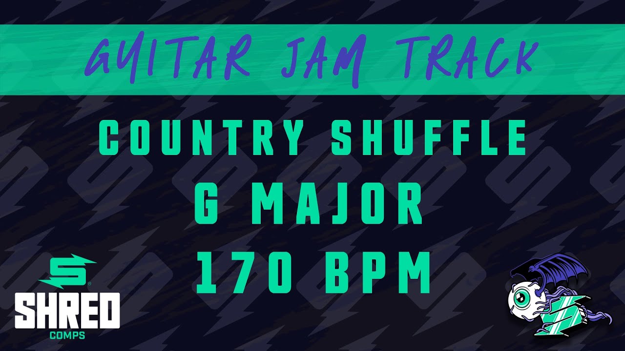 Country Shuffle (Up-Tempo) Backing Track - 170 bpm - Key G Maj - YouTube