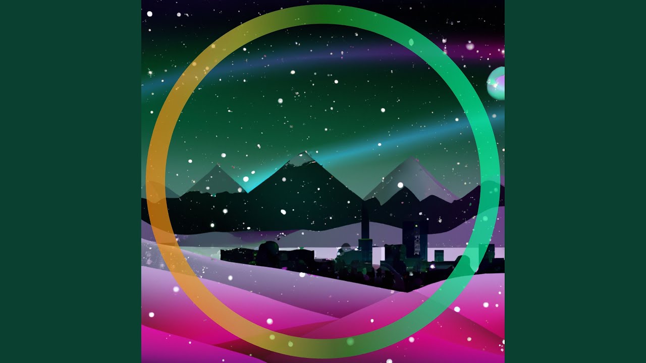 Starry Night Skylines Over Neon Snowfall - YouTube
