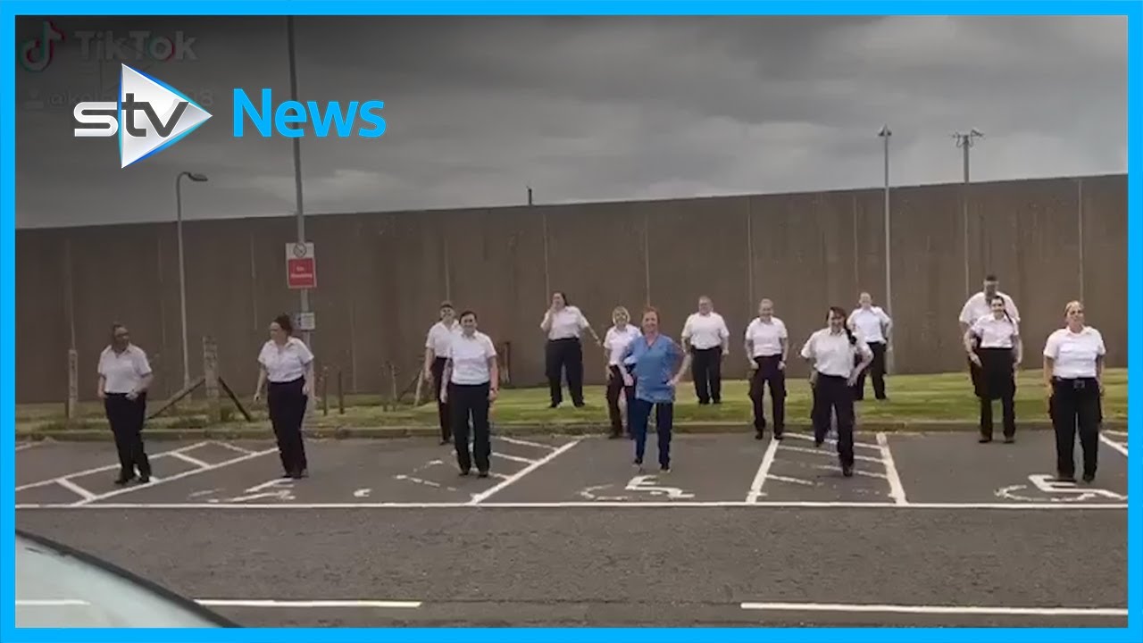 Prison staff's lockdown dance to celebrate key workers - YouTube
