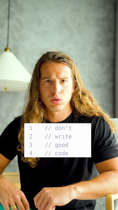 DON’T write good code #softwareengineer - YouTube
