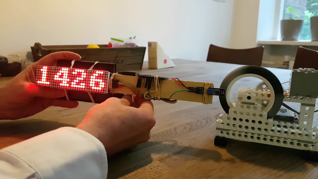 mRPM - RPM meter with ESP8266 and line tracking sensor - YouTube