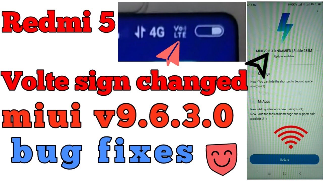 Miui v9.6.3.0 update for redmi 5 - YouTube