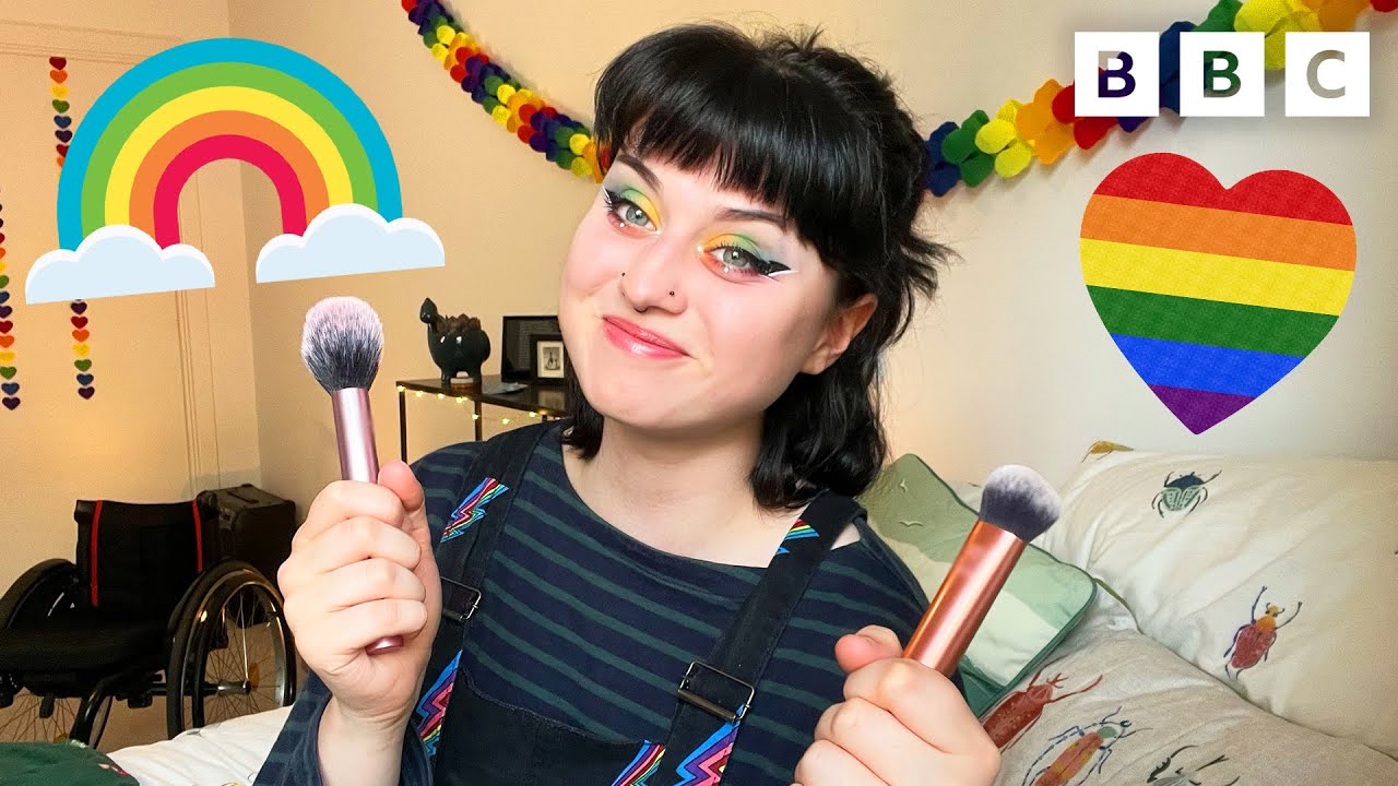 Rainbow Eye Makeup Tutorial 🌈 with Abby Cook | Blue Peter | CBBC - YouTube