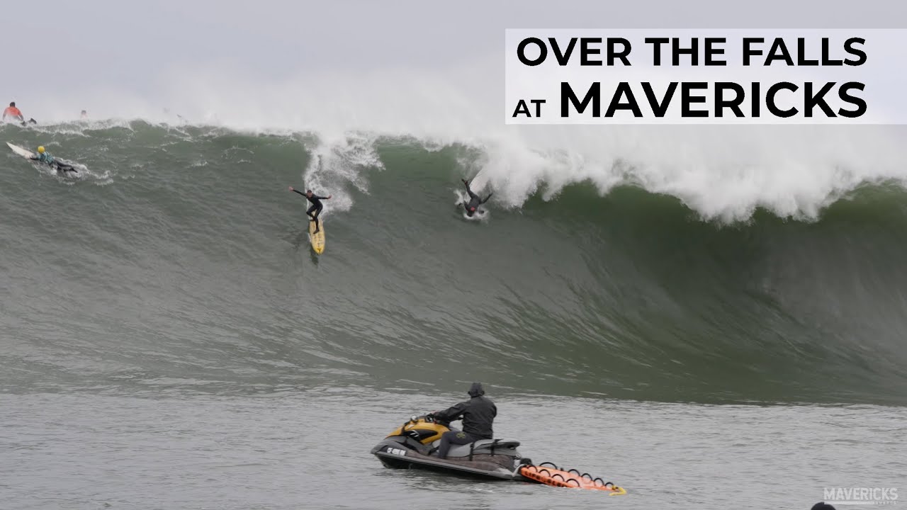 Over The Falls in SLOWMO 4K: Ryan Augenstein & Matty Lopez - Mavericks ...
