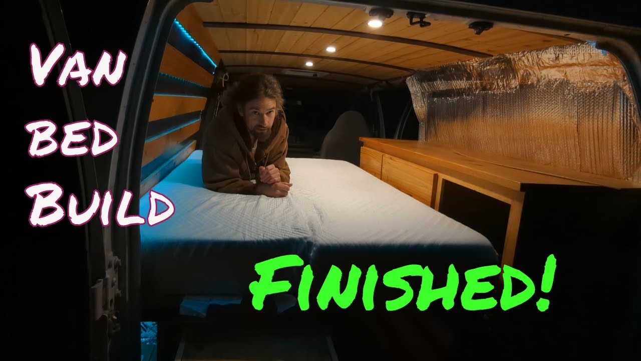 Van Life Build | Ford E350 Stealth Conversion | Bed Build Pt 4 ...