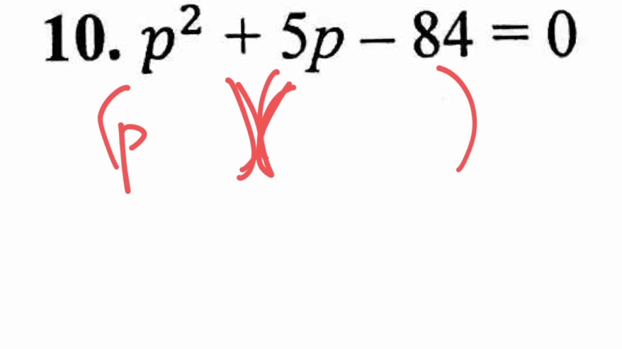 factoring standard form quadratic trinom v2 - YouTube