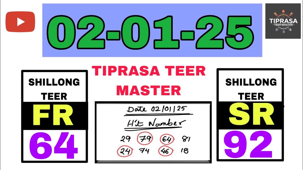 Shillong Teer Target 02-01-2025 Teer Hit Number Only 4 Guti Guarantee ...