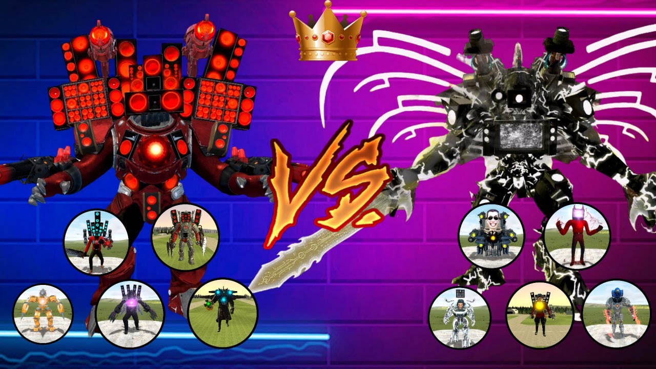 🔥Skibidi tournament!! Updated Speakerman Titan VS Triman titan skibidi ...