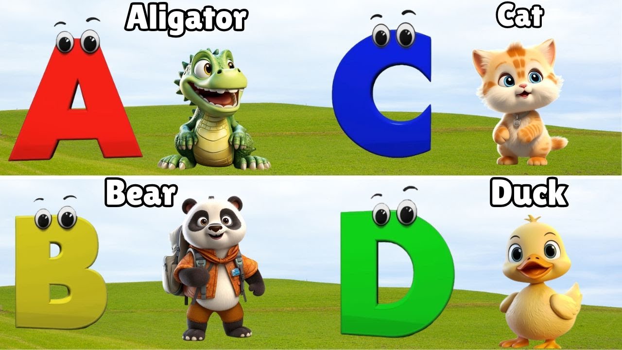 Alphabet Animals Song | Learn the ABC Alphabet Animals Song for Kids | ABC Alphabet Phonics Song ...