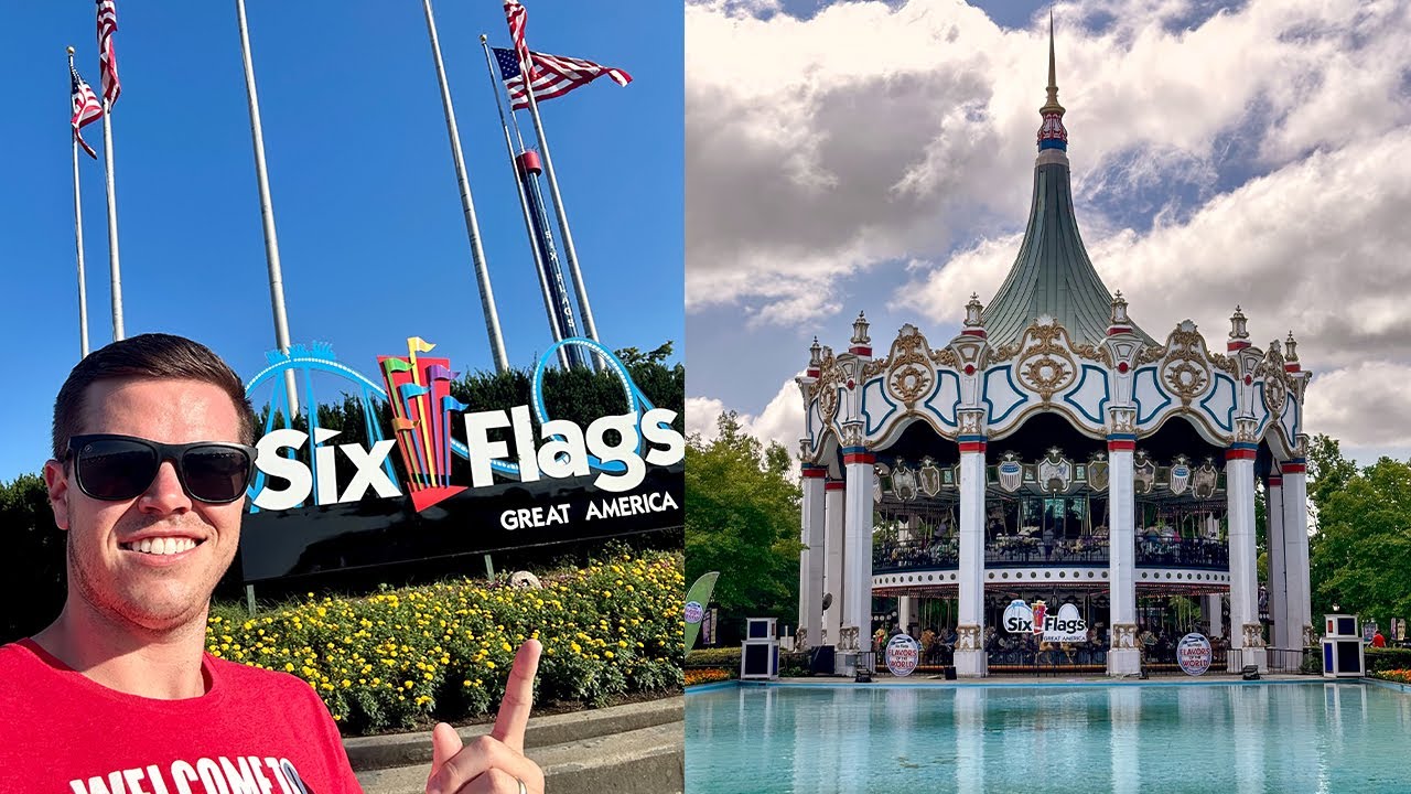 Epic Day at Six Flags Great America! Flash Pass Got Me On Every Coaster ...
