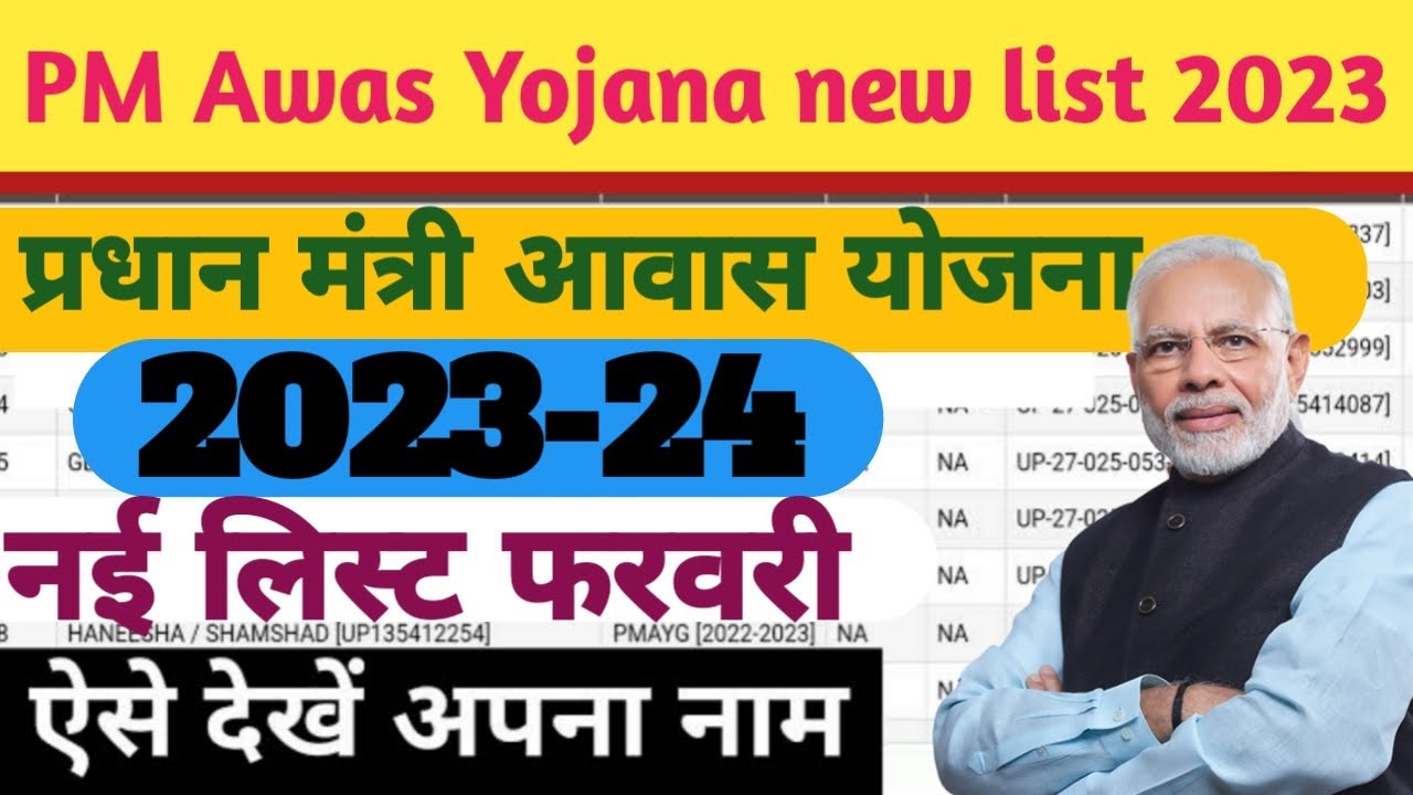 Pradhan Mantri Awas Yojana 2023 | pmayg nic in 2023 24 new list Pm awas ...