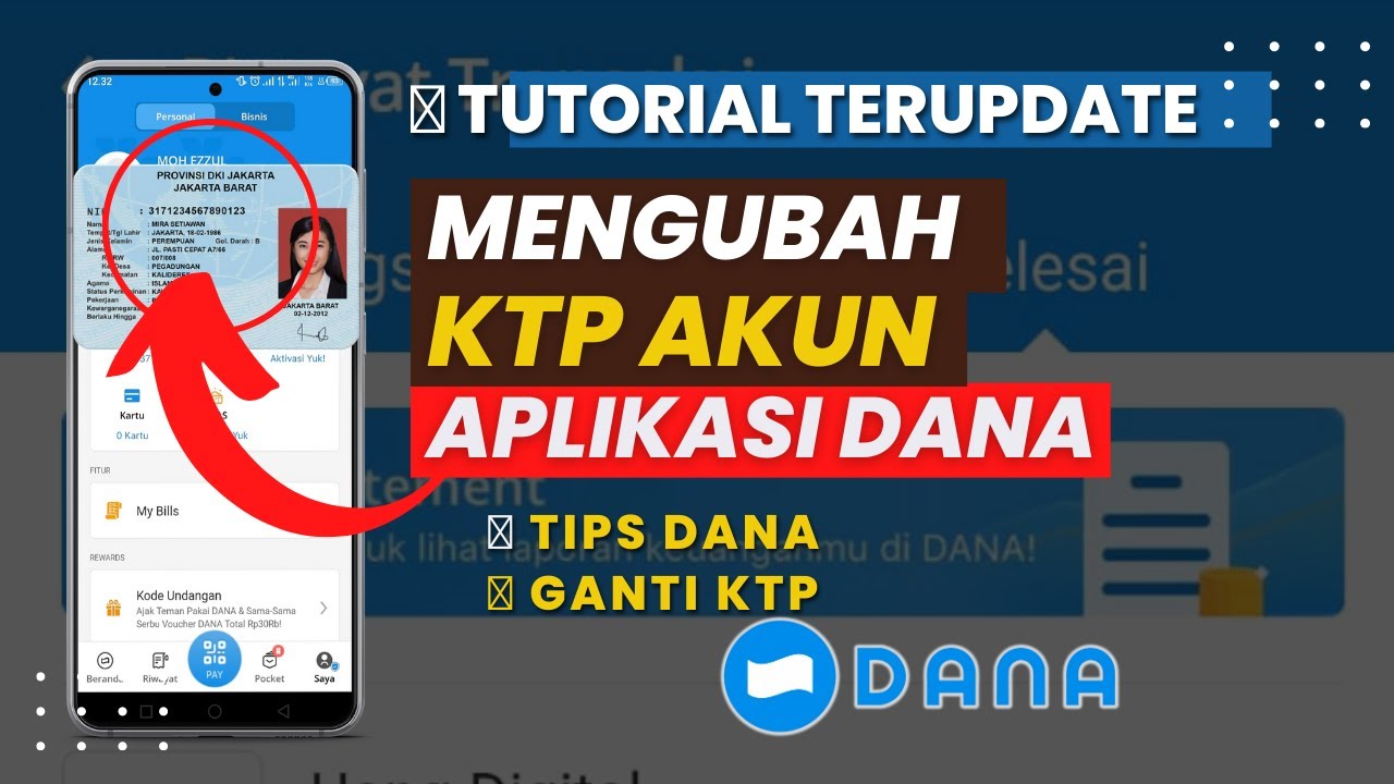CARA UBAH KTP DI DANA TERBARU 2023 - YouTube