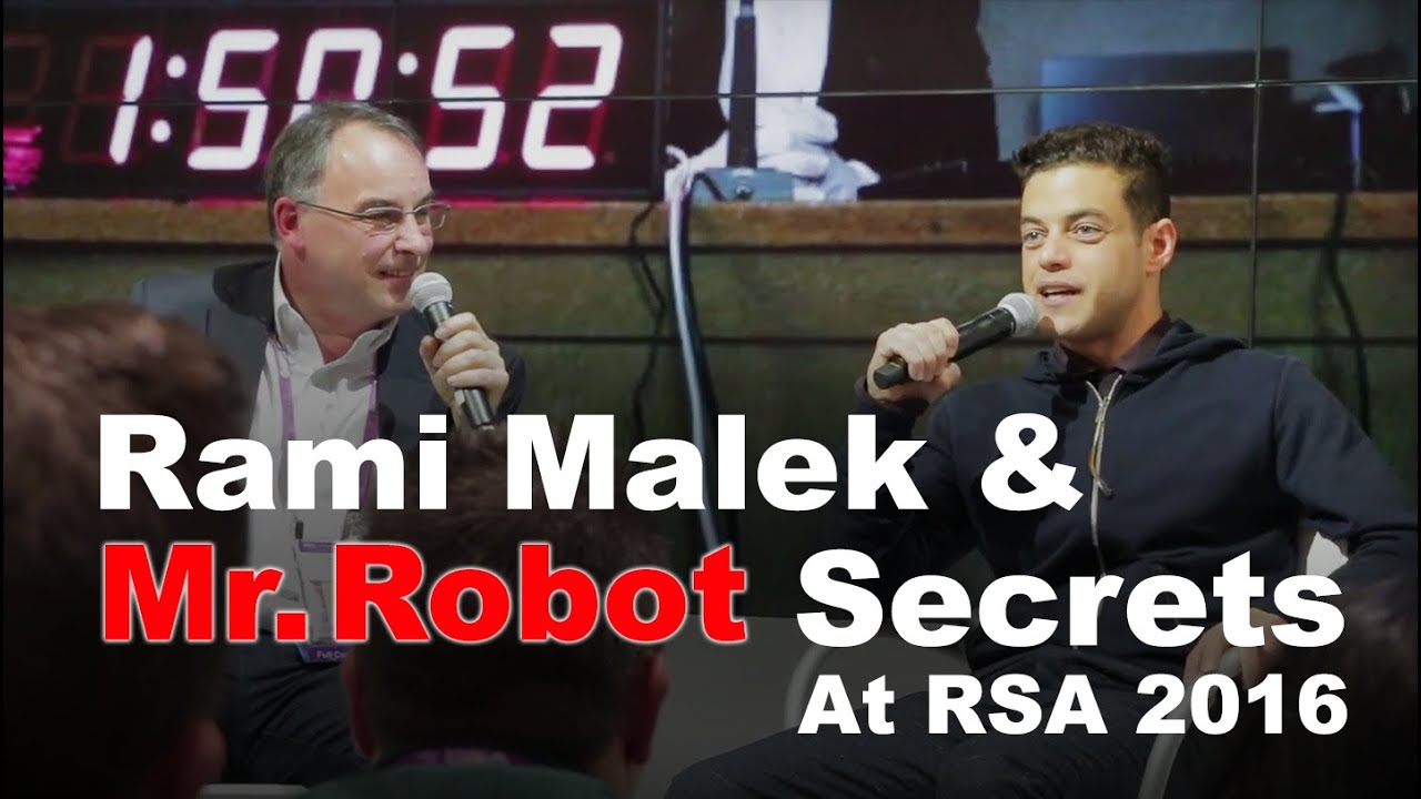 Rami Malek Interview & Mr. Robot Secrets At RSA 2016 - YouTube