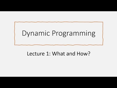 Dynamic Programming 1: An Introduction (Bangla) - YouTube