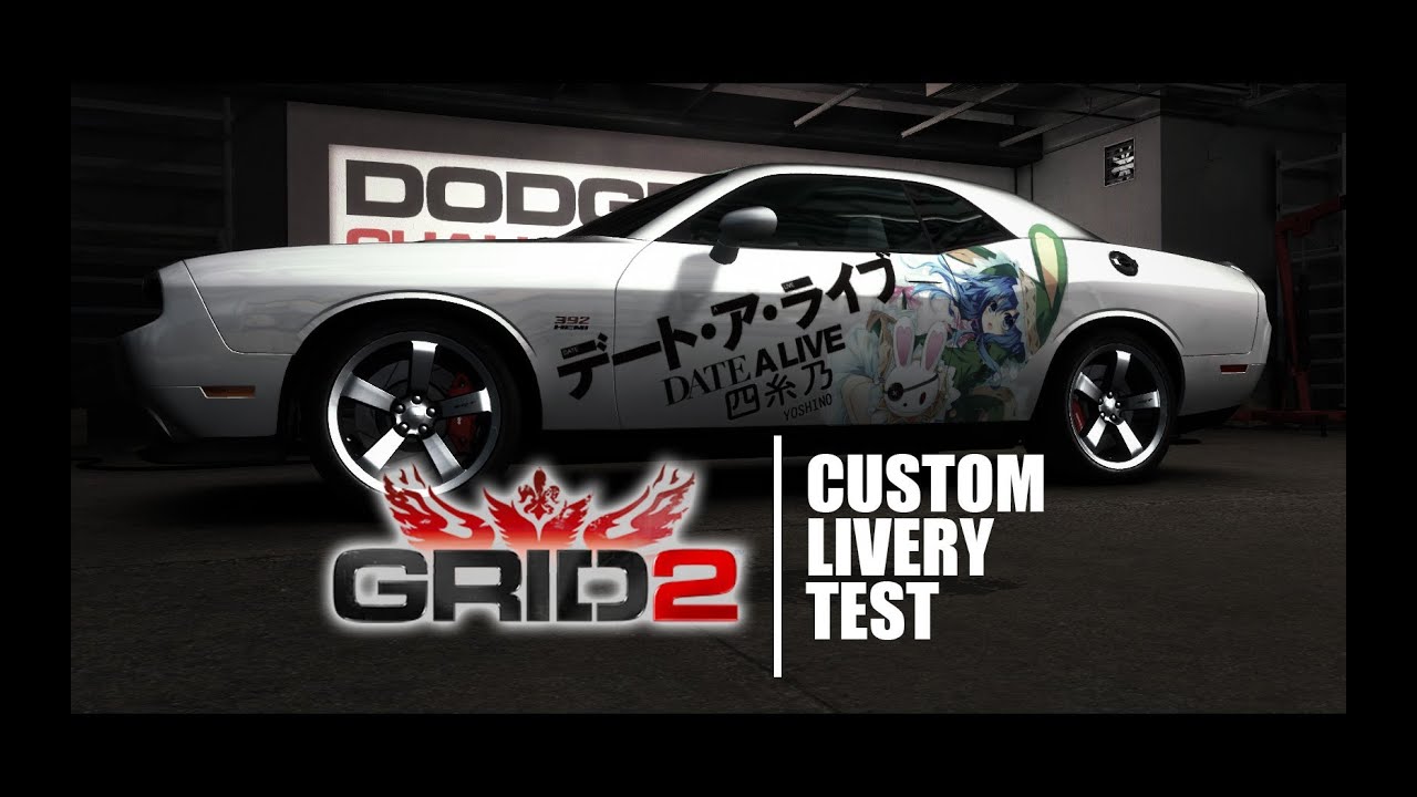 GRID 2 Custom Livery Test - DATE A LIVE Itasha - YouTube