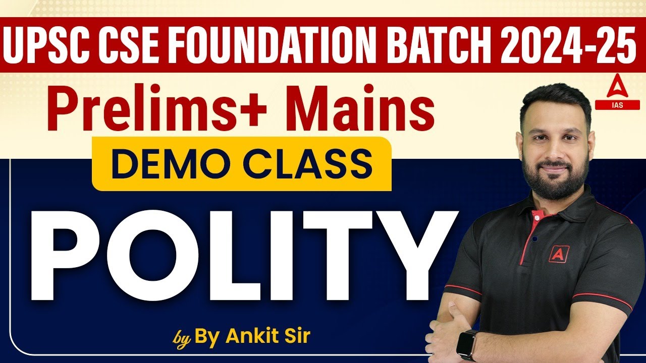 Polity Lecture UPSC CSE 2024 | UPSC 2024 Question Paper Pre + Mains By ...