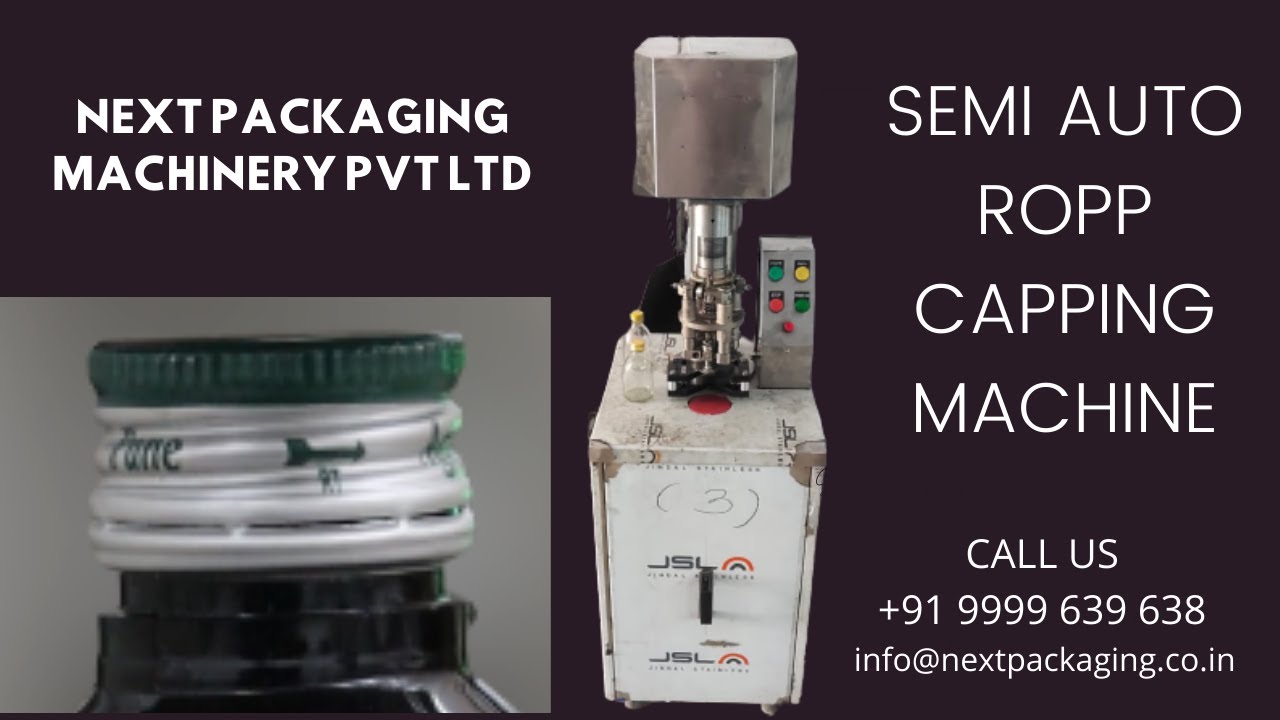 Semi auto ropp pharma syrup bottles capping machine | Heavy duty aluminum ropp capping machine ...