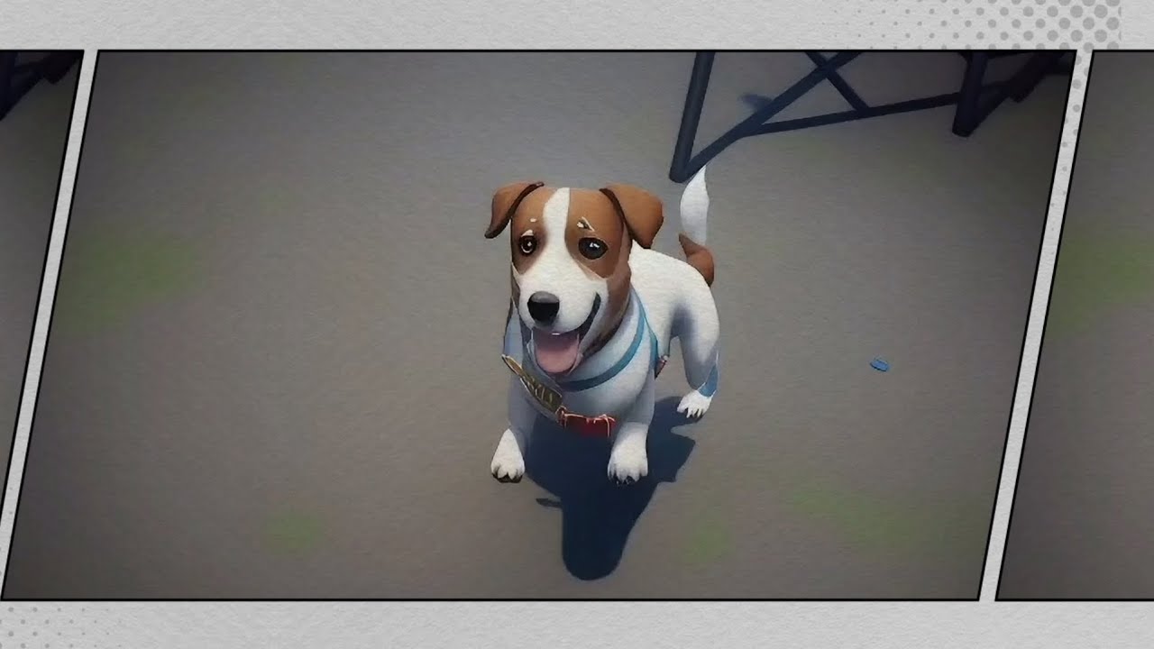 the simsn game on a pet a jacket Russel terrier playing and training ...