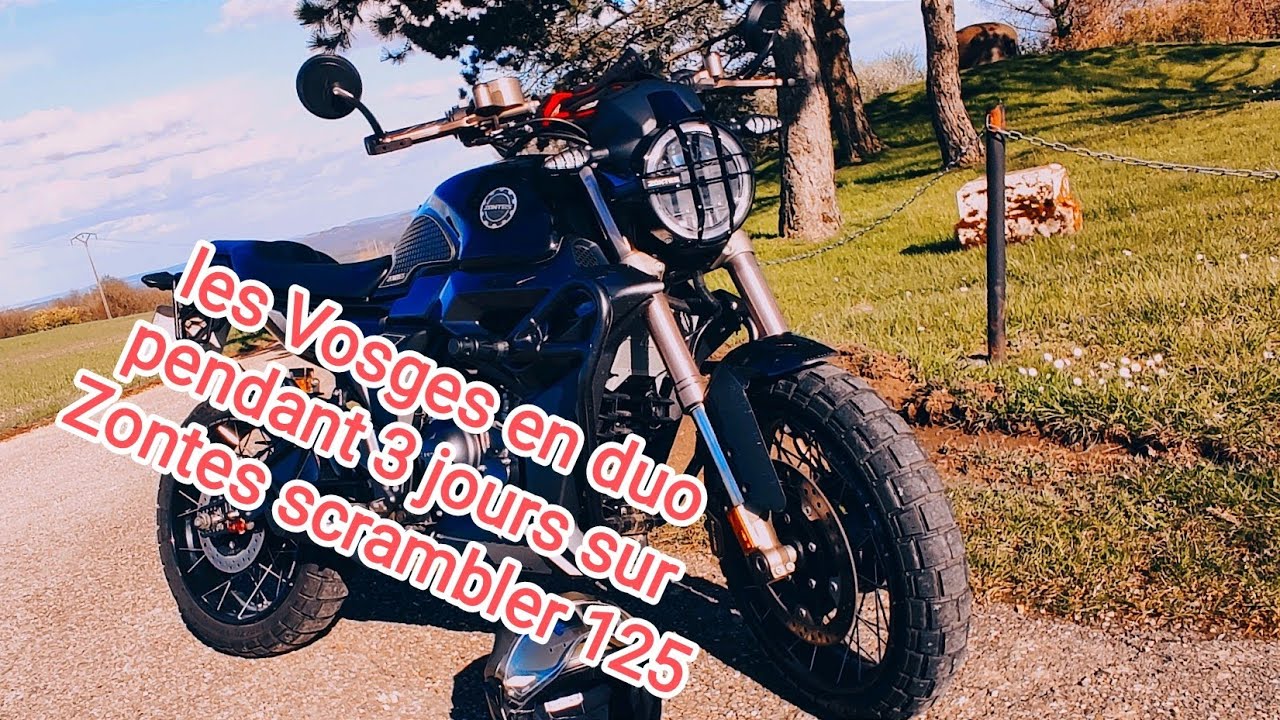 road trip moto : duo en Zontes scrambler 125 - YouTube