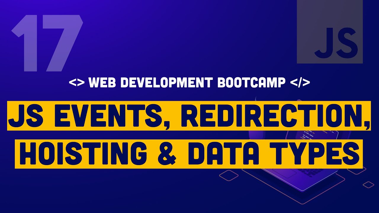 17 Javascript Fundamentals Understanding Events Redirection Hoisting And Data Types Youtube