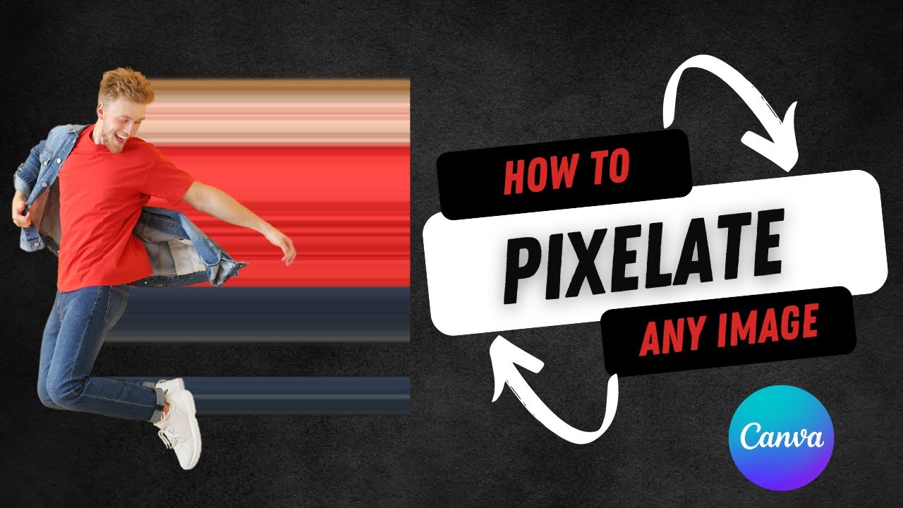 How To Pixelate any Image In Canva | Canva Tutorial - YouTube