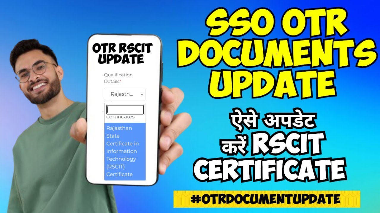 Sso Otr Par Rscit Certificate Update Kaise Karen #Otrdocumentupdate # ...