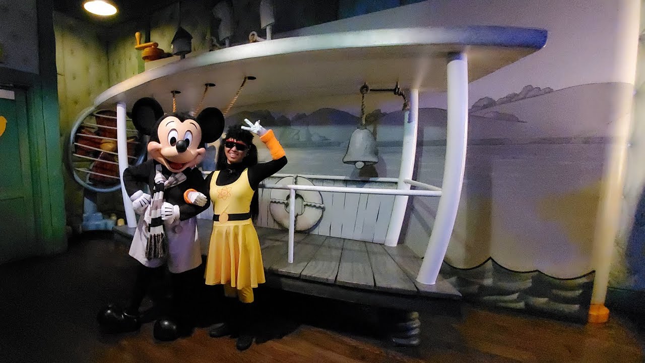 I as Powerline Maxine meets Steamboat Willie Mickey Mouse in Disneyland ...