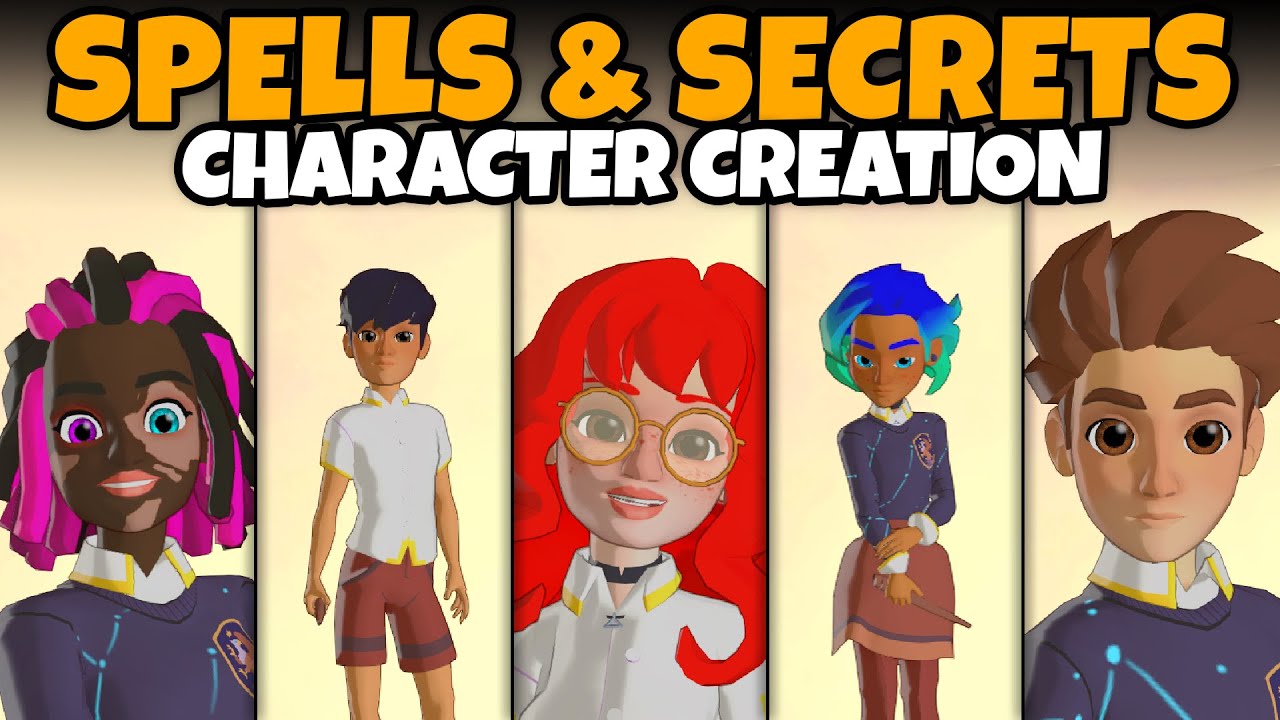 Spells & Secrets Character Creation (Male & Female, Full Customization ...