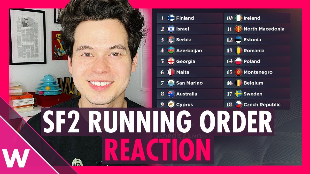 Eurovision 2022: Semi-Final 2 Running Order (Reaction) - YouTube