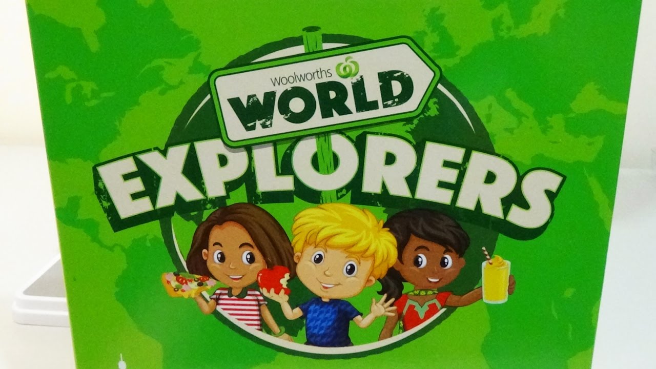 Woolworths World Explorers Opening - Flip Cards, Stickers & Album ...