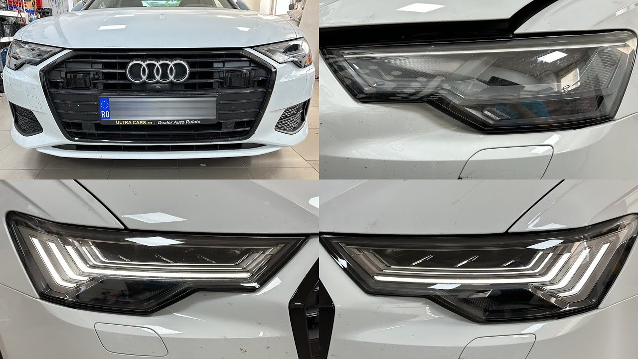 Audi A6 C8 2021 Instalare Faruri Matrix HD Originale Animation Mode ...