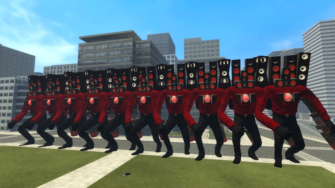 MECHA SPEAKER MAN BOSS VS MECHA CAMERA MAN BOSS In GARRY'S MOD - YouTube