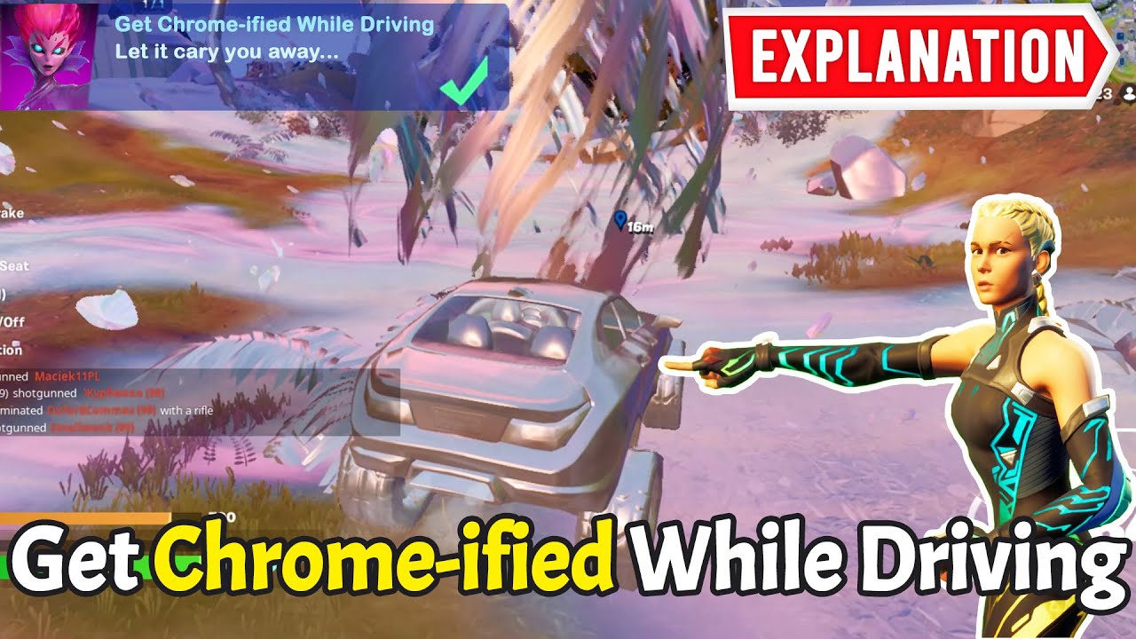 How to Get Chrome-ified While Driving | Fortnite - YouTube