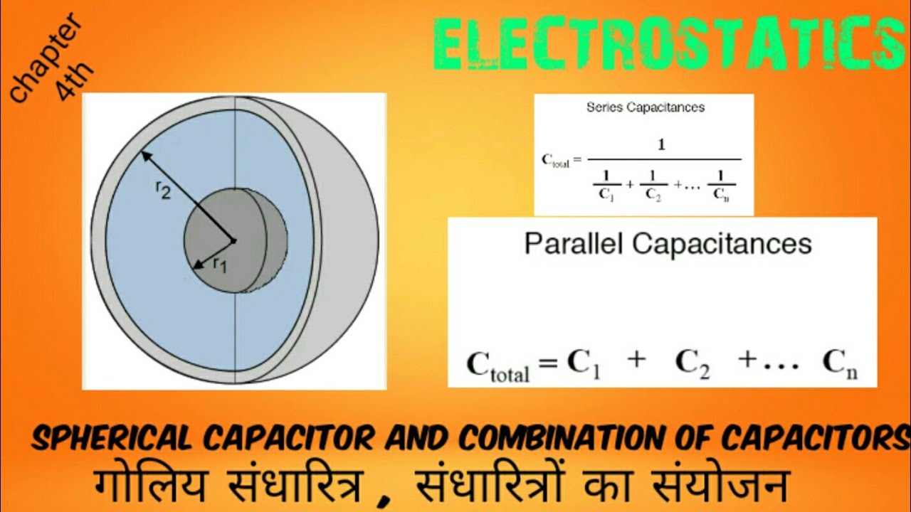 Spherical Capacitor and Combination of Capacitors - YouTube