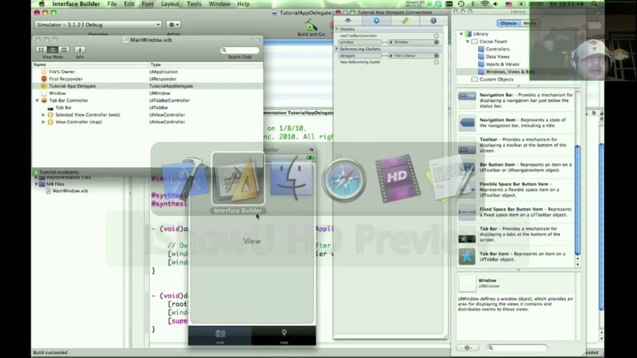 Iphone Sdk Tutorial Part 2 Tabbarcontroller Showing Webview And 6727