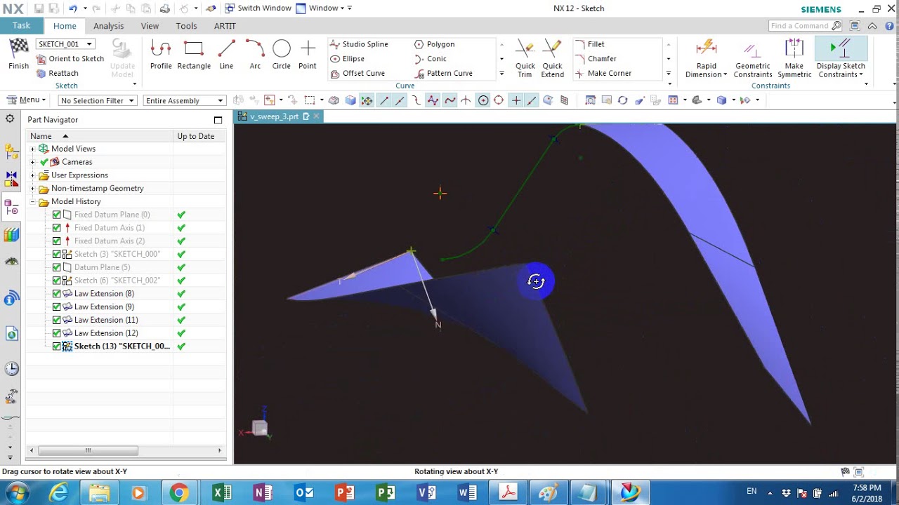 NX12 Variational Sweep - YouTube